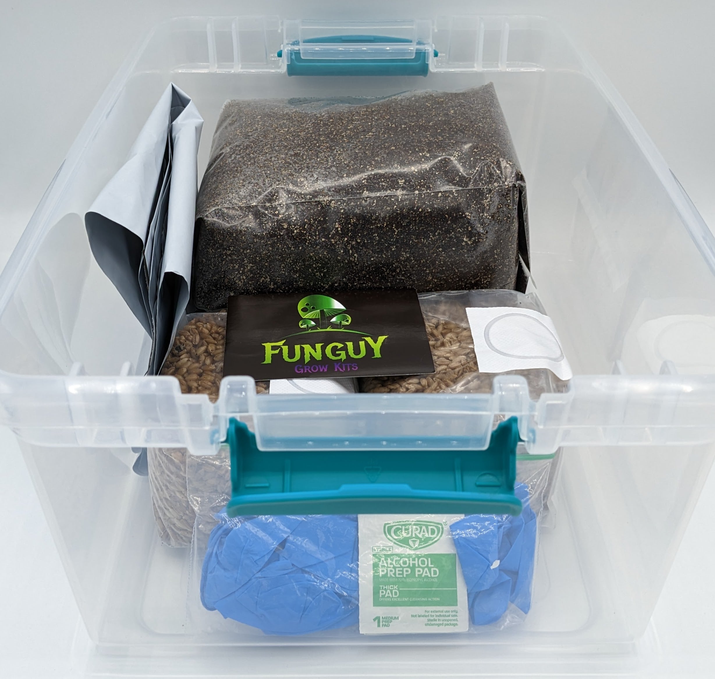 Simple Mushroom Monotub Starter Grow Kit Grain Bags Substrate Monotub ...